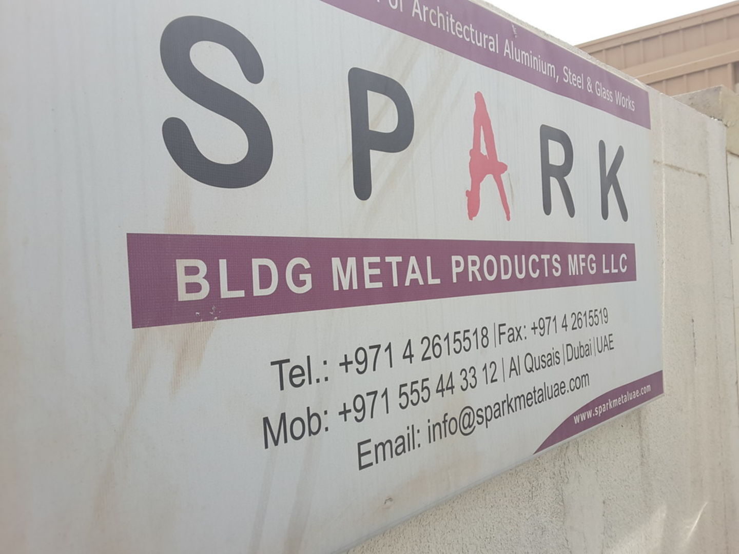 Spark Building Metal Products Manufacturing(Manufacturing) in Al Qusais ...