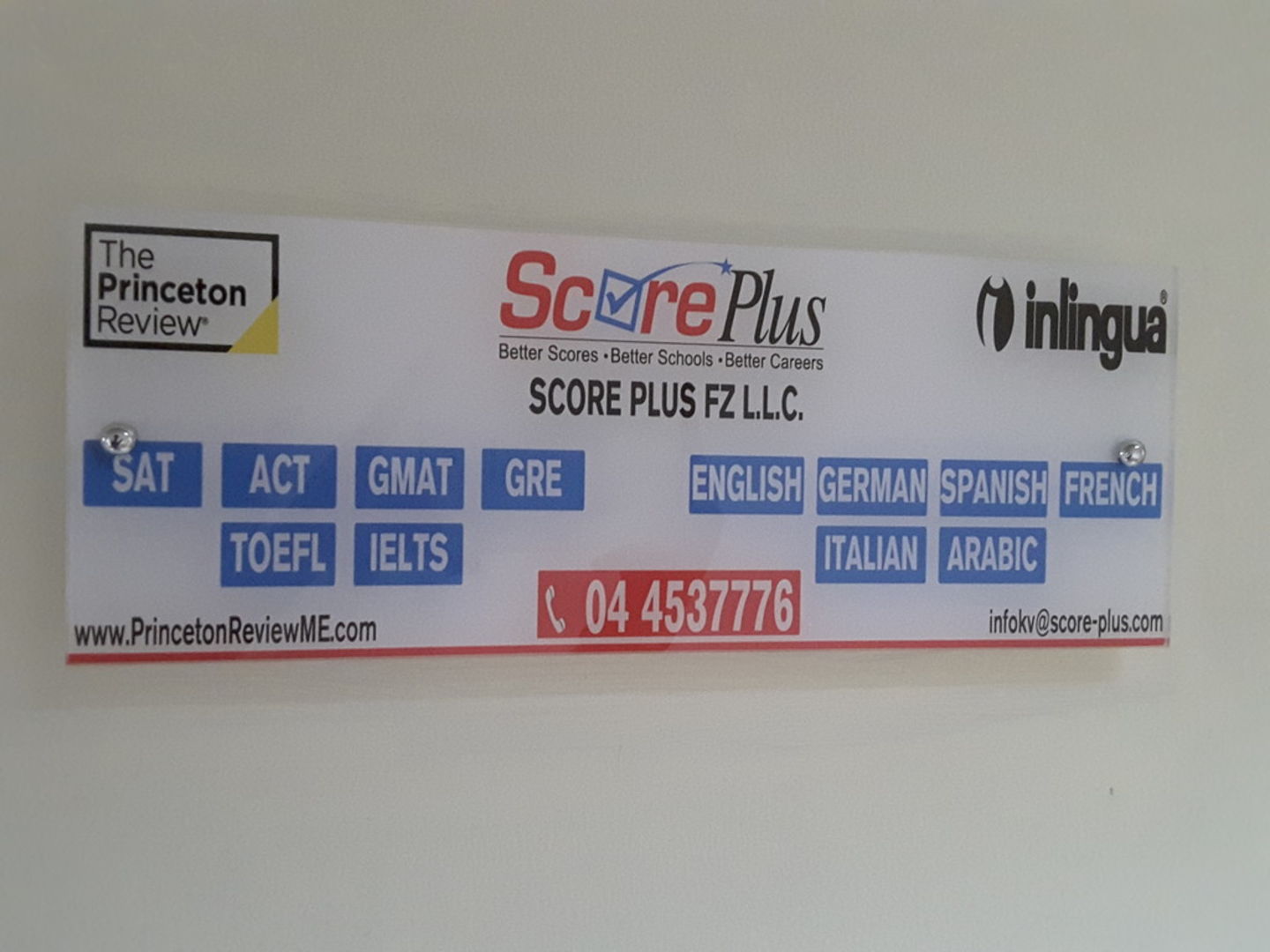 Score Plus(Training & Learning Centres) in Dubai Knowledge Park (Al ...