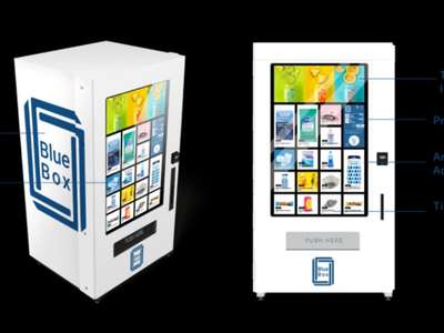 The Blue Box Machine(Vending Machines) in Zabeel Park (Al Kifaf), Dubai ...