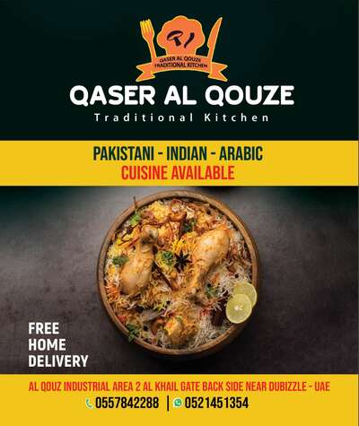 Qaser Alqouze Traditional Kitchen(Catering Services) in Al Quoz ...