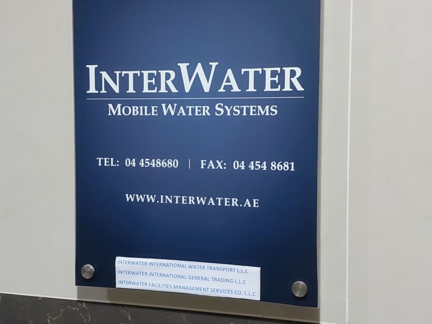 Interwater Facilities Management Services(Engineering Consultants) in ...
